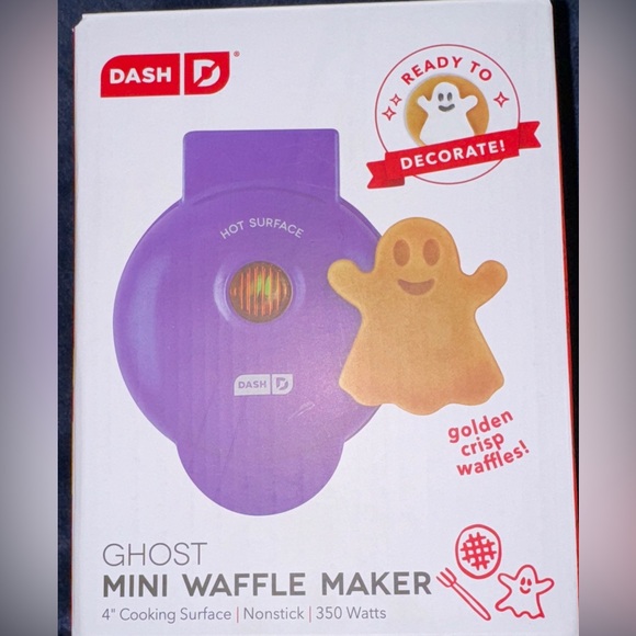 Dash | Dining | Dash Mini Waffle Maker Halloween Halloween Ghost Shapes ...